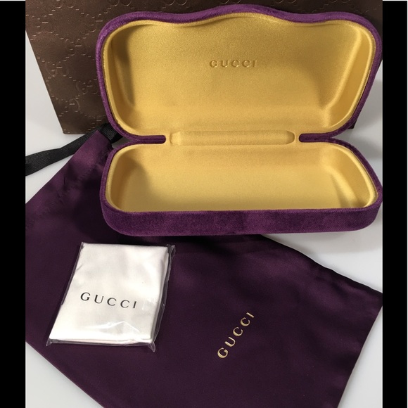 Gucci | Accessories | Oversized Brand New Gucci Velvet Sunglass Case ...